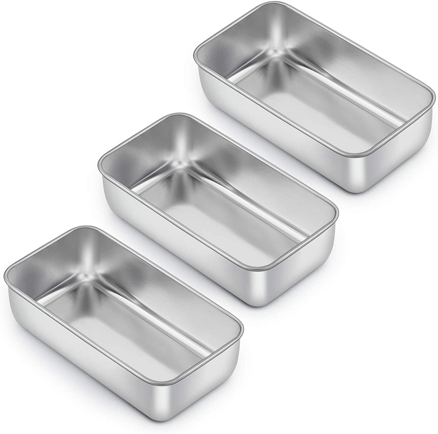 Loaf Pan for Baking Bread, 9 x 5 Inch Stainless Steel Baking Loaf Pans ...