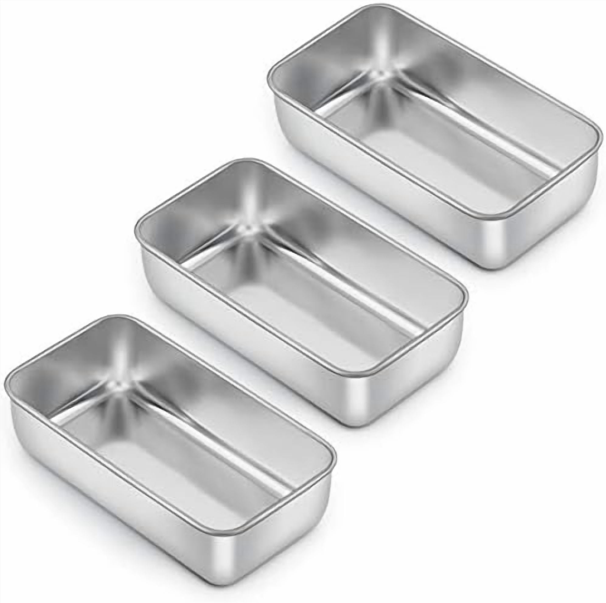 Loaf Pan for Baking Bread, 9 x 5 Inch Stainless Steel Baking Loaf Pans ...