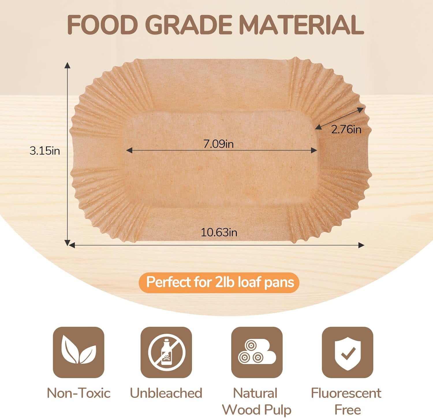 Loaf Pan Liners,2lb Loaf Pan Liners for Baking Bread 9x5, Loaf Pans ...