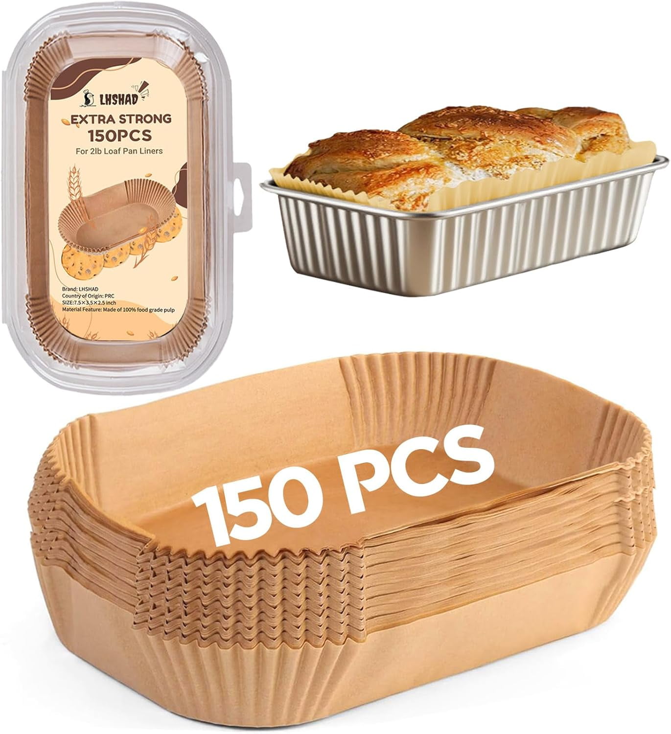 Loaf Pan Liners, Loaf Pan Liners for Baking Bread 9x5, Bread Pan ...