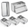 Loaf Pan Set, 9 x 5 Inch Bread Pans, Stainless Steel Loaf Toast Baking ...