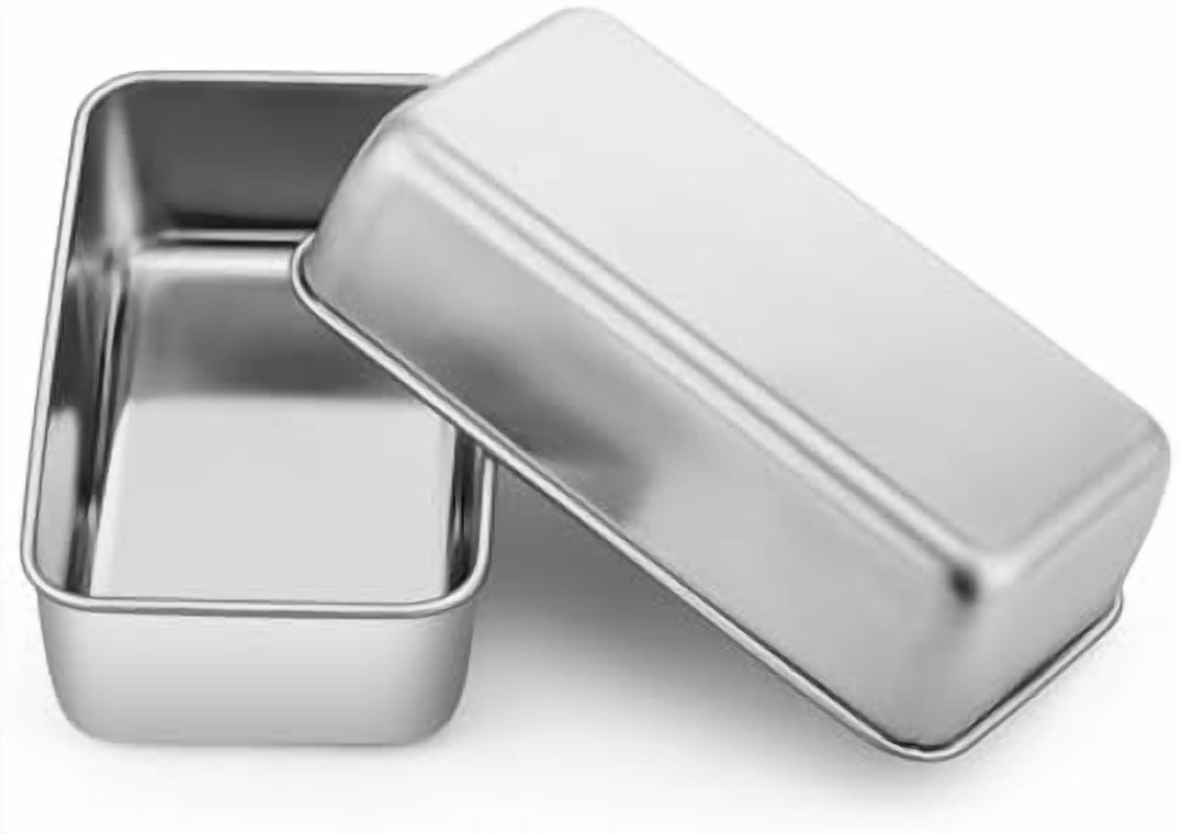 Loaf Pan Set, 9 x 5 Inch Bread Pans, Stainless Steel Loaf Toast Baking ...