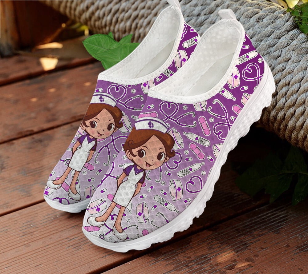 Loafers Women Causal Shoes Cute Medical Nurse/Doctor Print Ladies ...