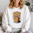 Loafing Around Funny Bread Foodie Pun Embrace Slow Life Sweatshirt, for ...