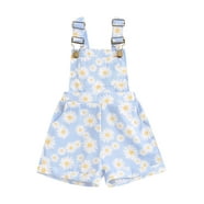 Wonder Nation Baby and Toddler Girl Daisy Shortall, 12 Months-5T - Walmart.com
