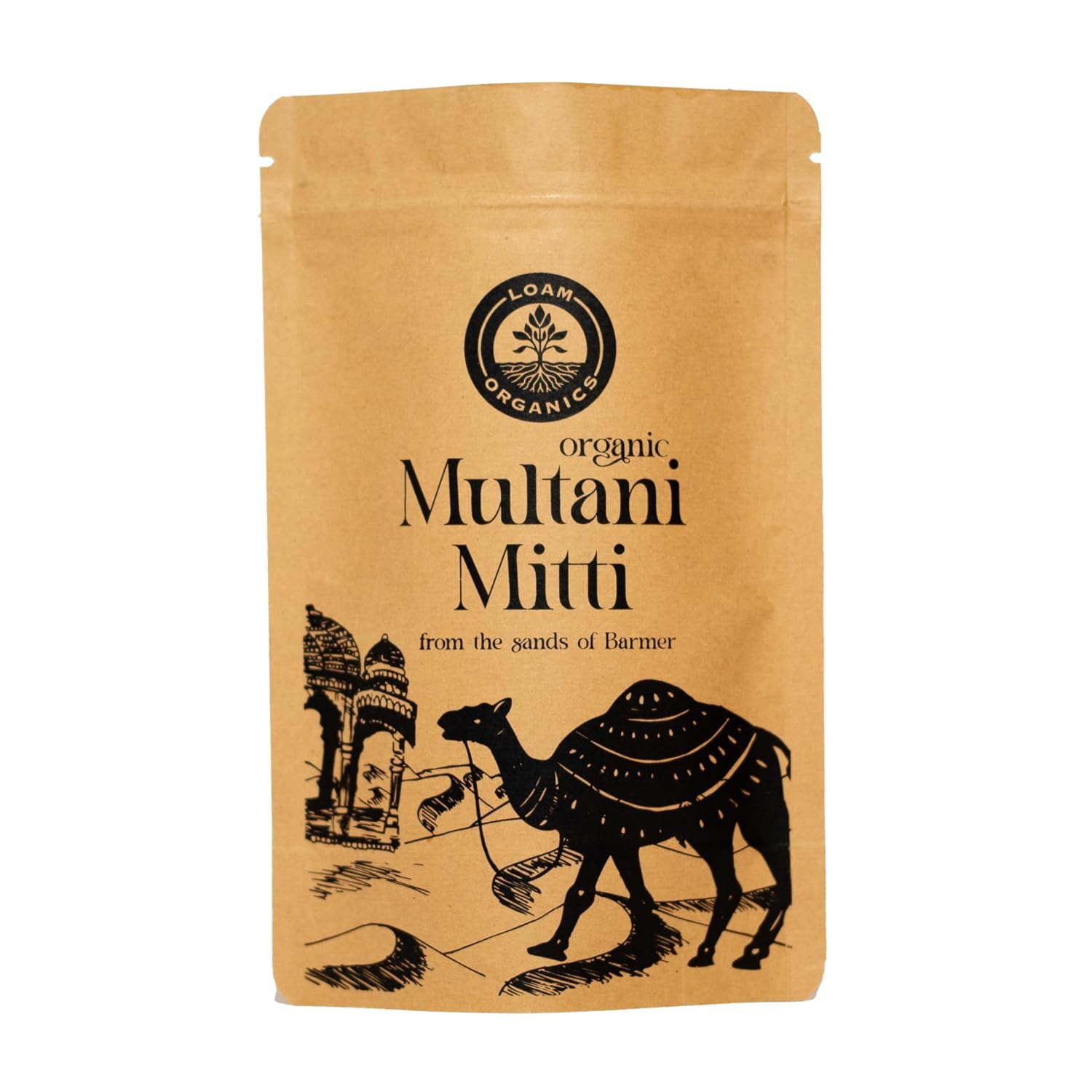 Loam Organics Natural Multani Mitti Clay Mask Exfoliating Oil Control ...