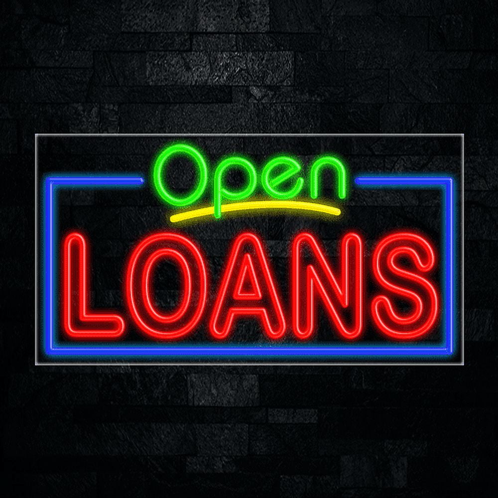 Loans LED Neon Sign 33"L x 18"H #35531 - Walmart.com