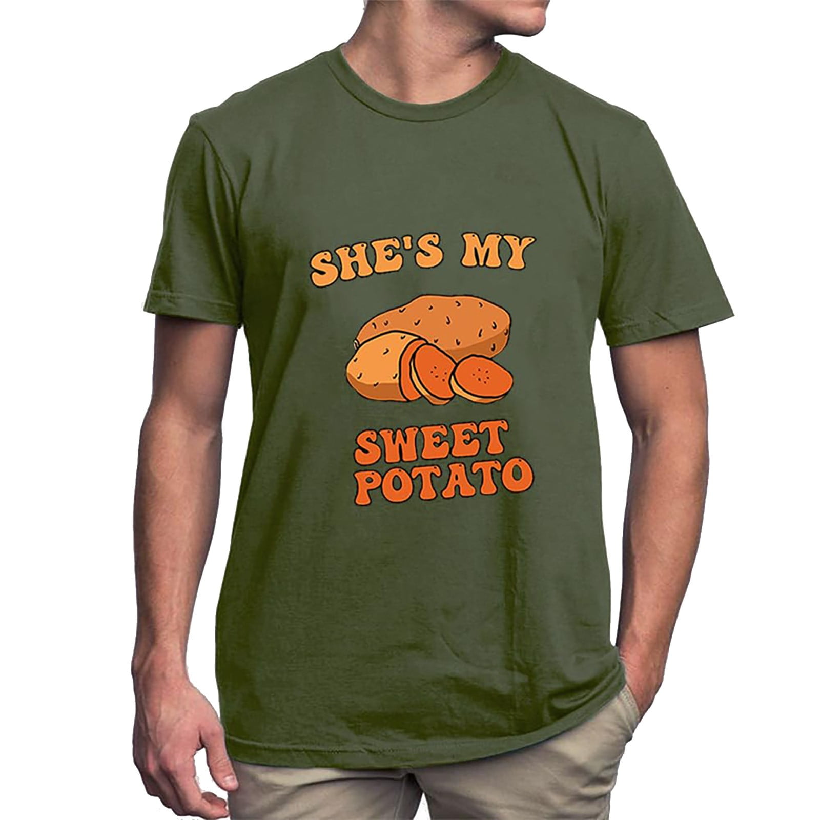 Loasebue Couples Matching Shirts Shes My Sweet Potato I Yam Set T T
