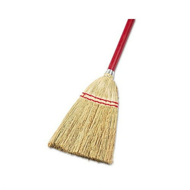 Durable 100% Corn Fiber Lobby/Toy Broom with Wood Handle - Walmart.com