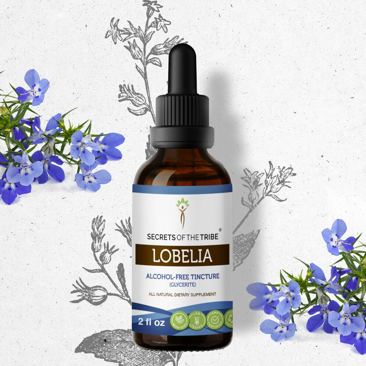 Lobelia Tincture Alcohol-FREE Extract, Responsibly farmed organic ...