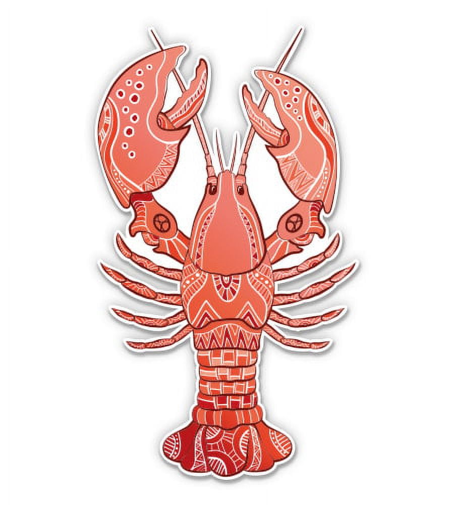 Lobster - 3" Vinyl Sticker - For Car Laptop Water Bottle Phone ...