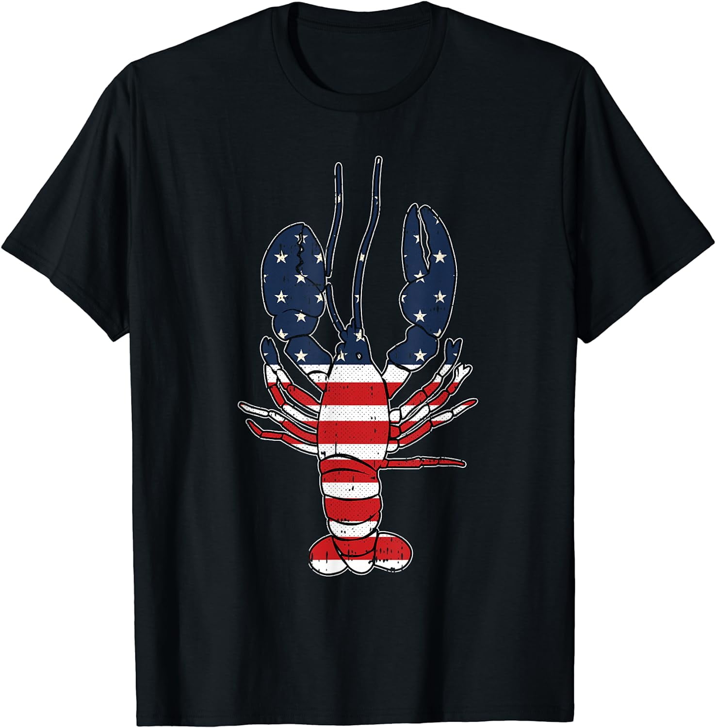 Lobster 4th Of July American Flag Sea Ocean Lover Patriotic T-Shirt ...