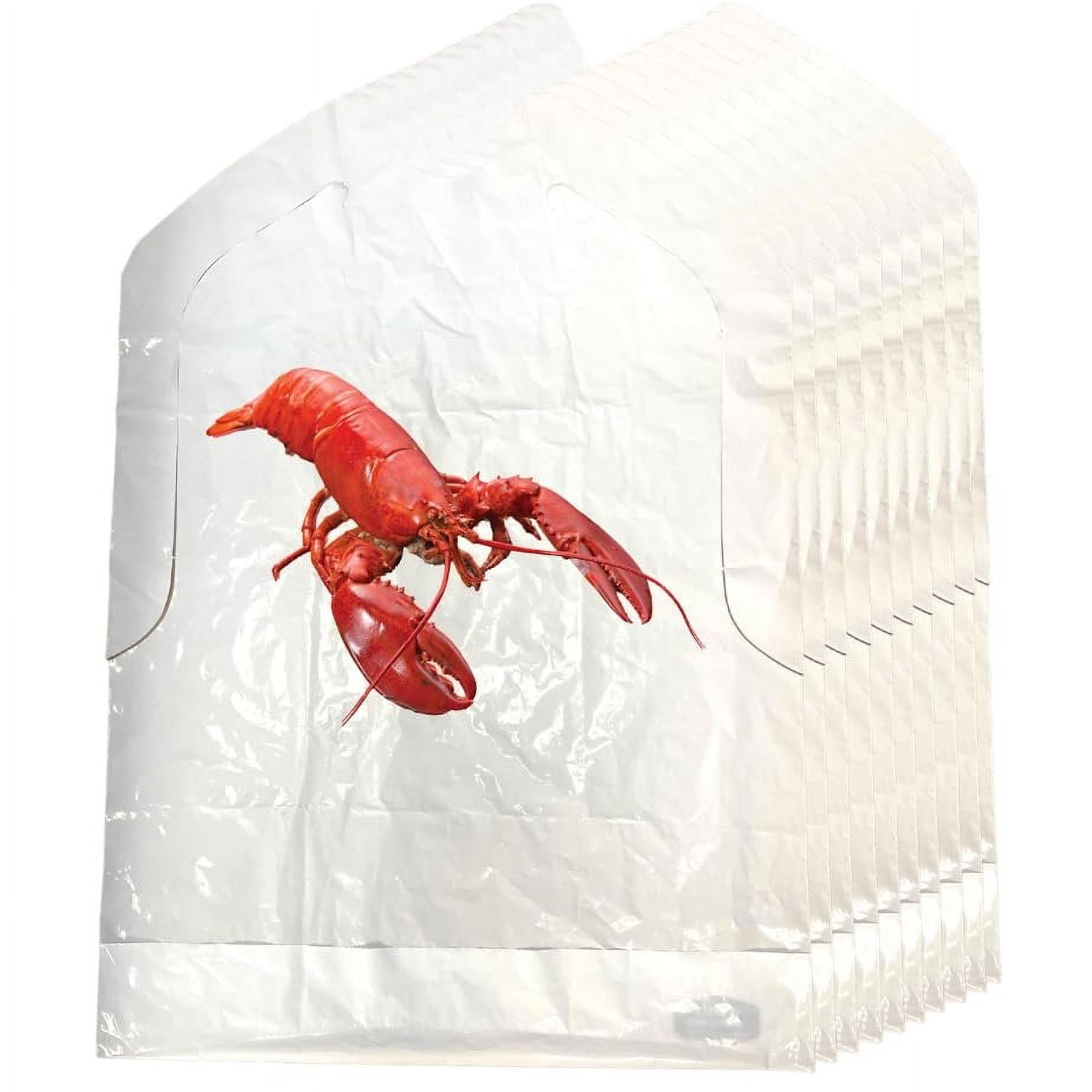 Lobster Bibs- 25 Disposable Bibs for Crawfish Boil, Seafood Fest, or ...