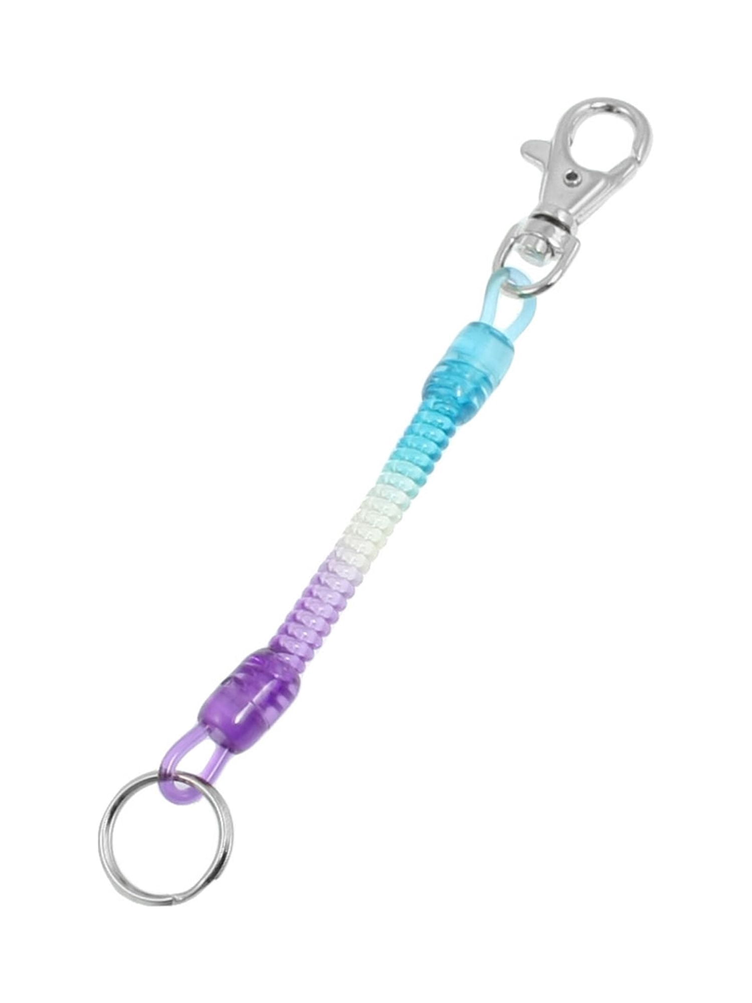 Lobster Clasp Spiral Plastic 3 Colors Coiled Lanyard Strap Keyring ...