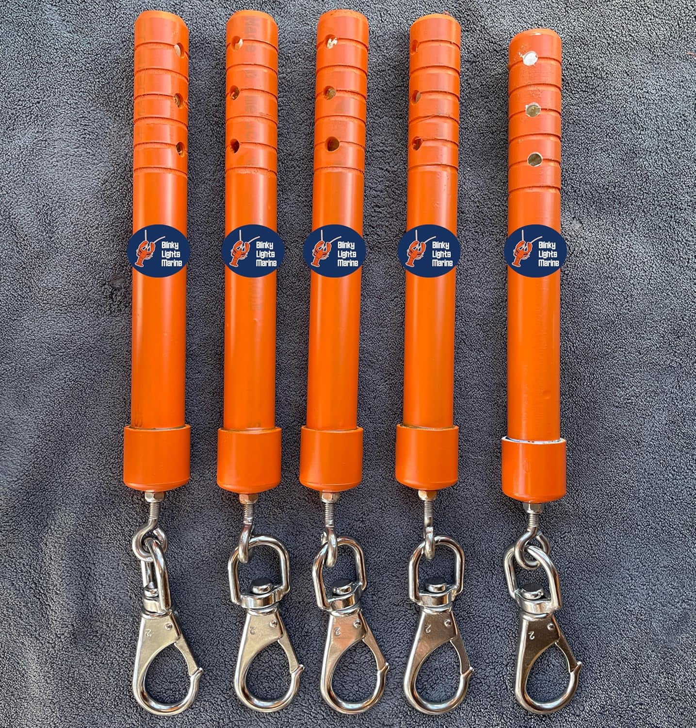 Lobster Crab Hoop Net Marker Buoy Float End Stick Orange, Pack of 5 ...