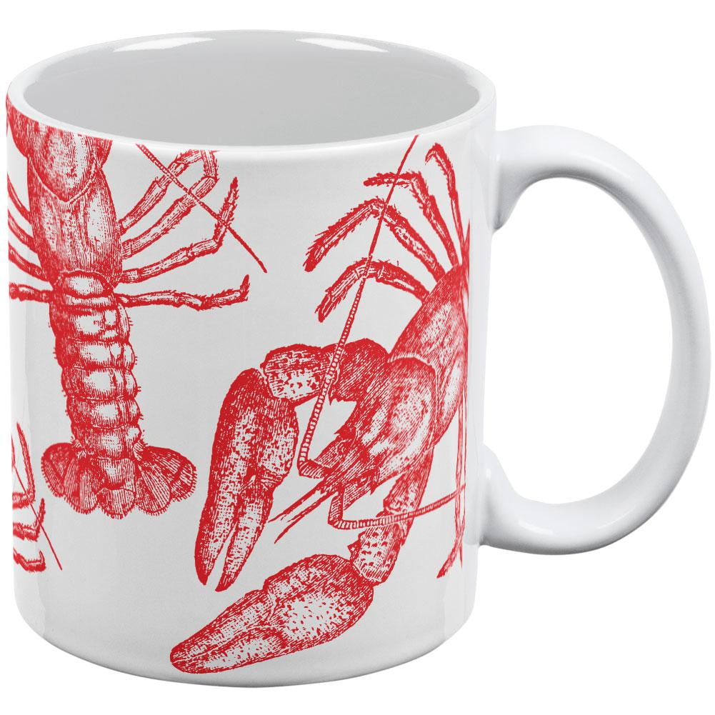 Lobster Crustacean Copperplate All Over Coffee Mug - Walmart.com