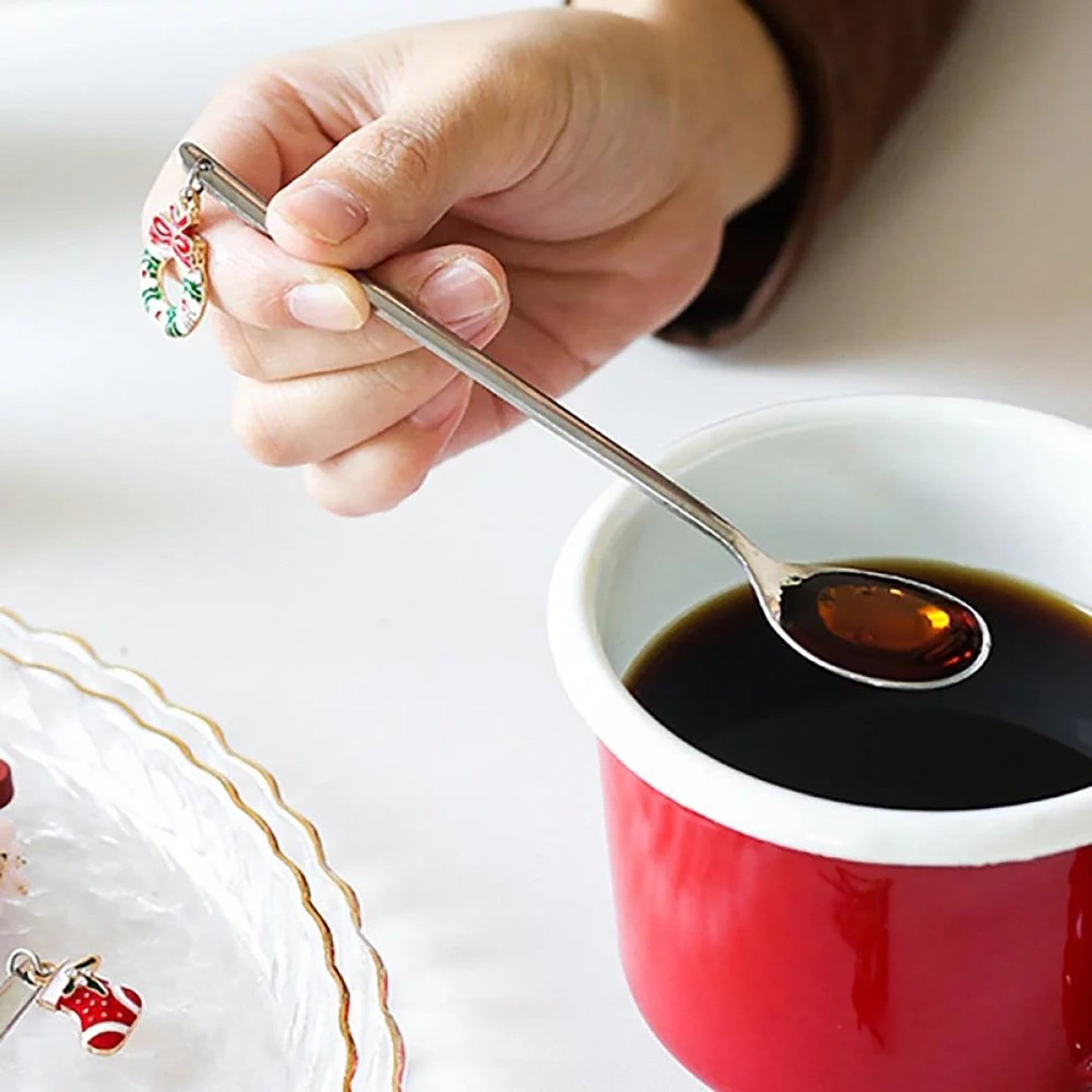 Lobster Forks Savlot Stainless Steel Christmas Coffee Spoon Ice Soup ...