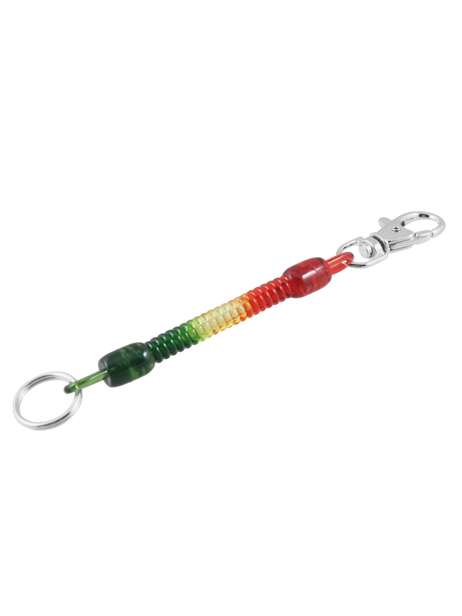 Lobster Hook Red Yellow Green Coil Design Keychain Key Chain Strap Rope ...