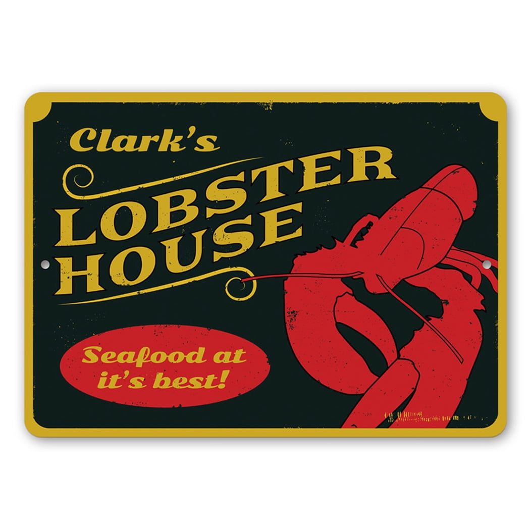 Lobster House Sign, Seafood Restaurant Name Sign, Custom Beach House ...