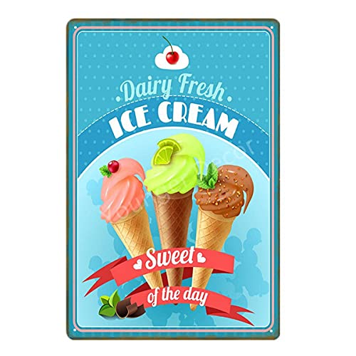 Lobster Metal Sign Homemade Ice Cream Parlor's Strawberry Kitchen Candy ...