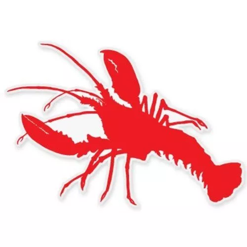 Lobster Red Car Sticker Phone Decal Water Bottle Stickers Car Decals ...