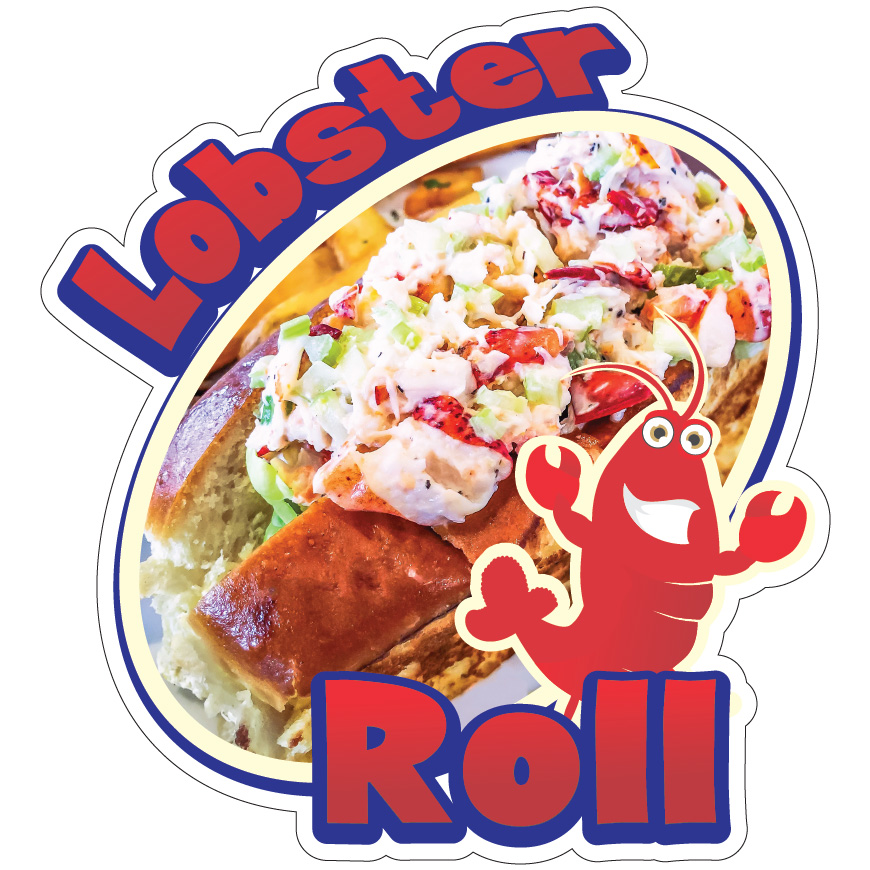 Lobster Roll 8" Decal Concession Stand Food Truck Sticker - Walmart.com