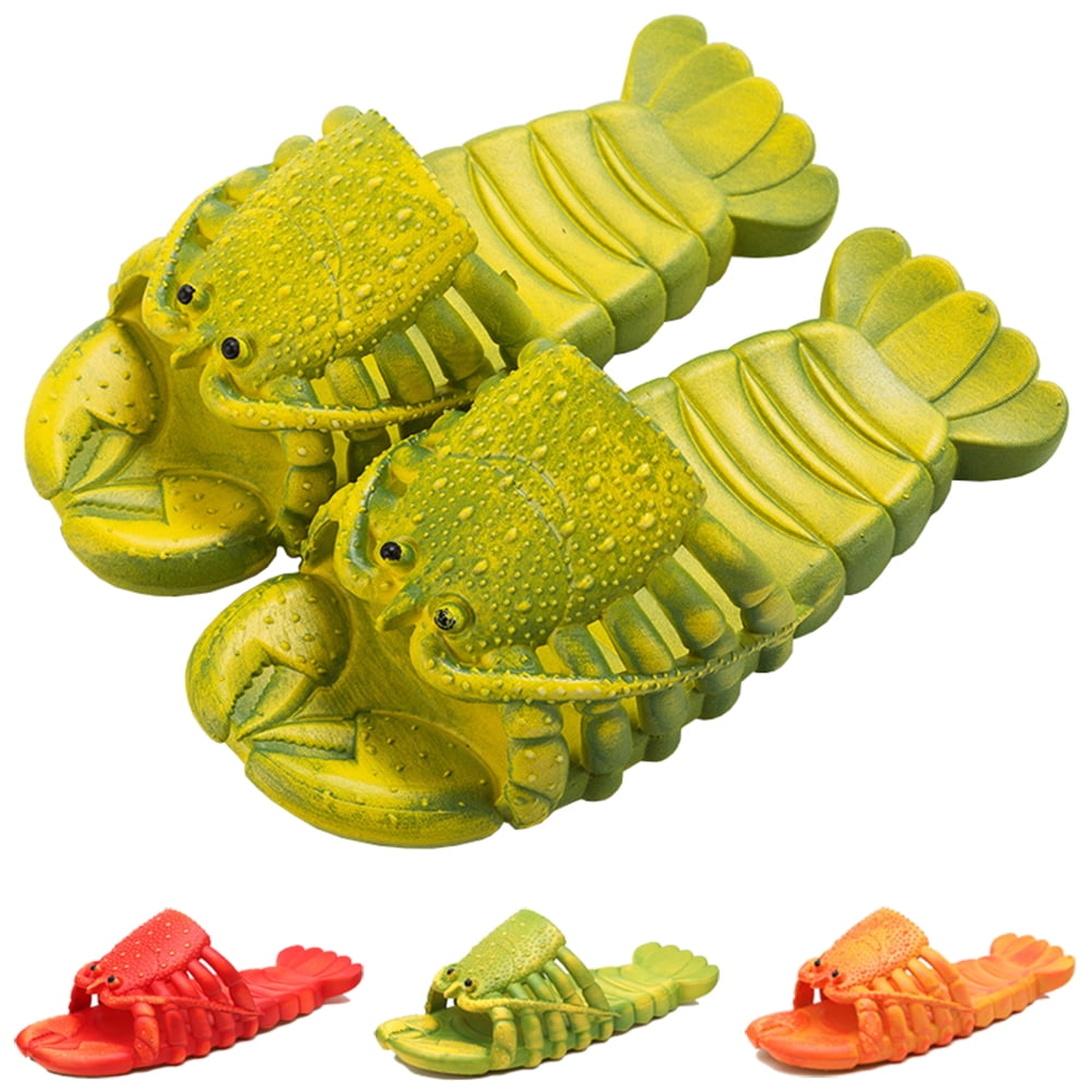 Lobster Slippers, Funny Animal themed Slippers,Pool Beach Party Shoes ...