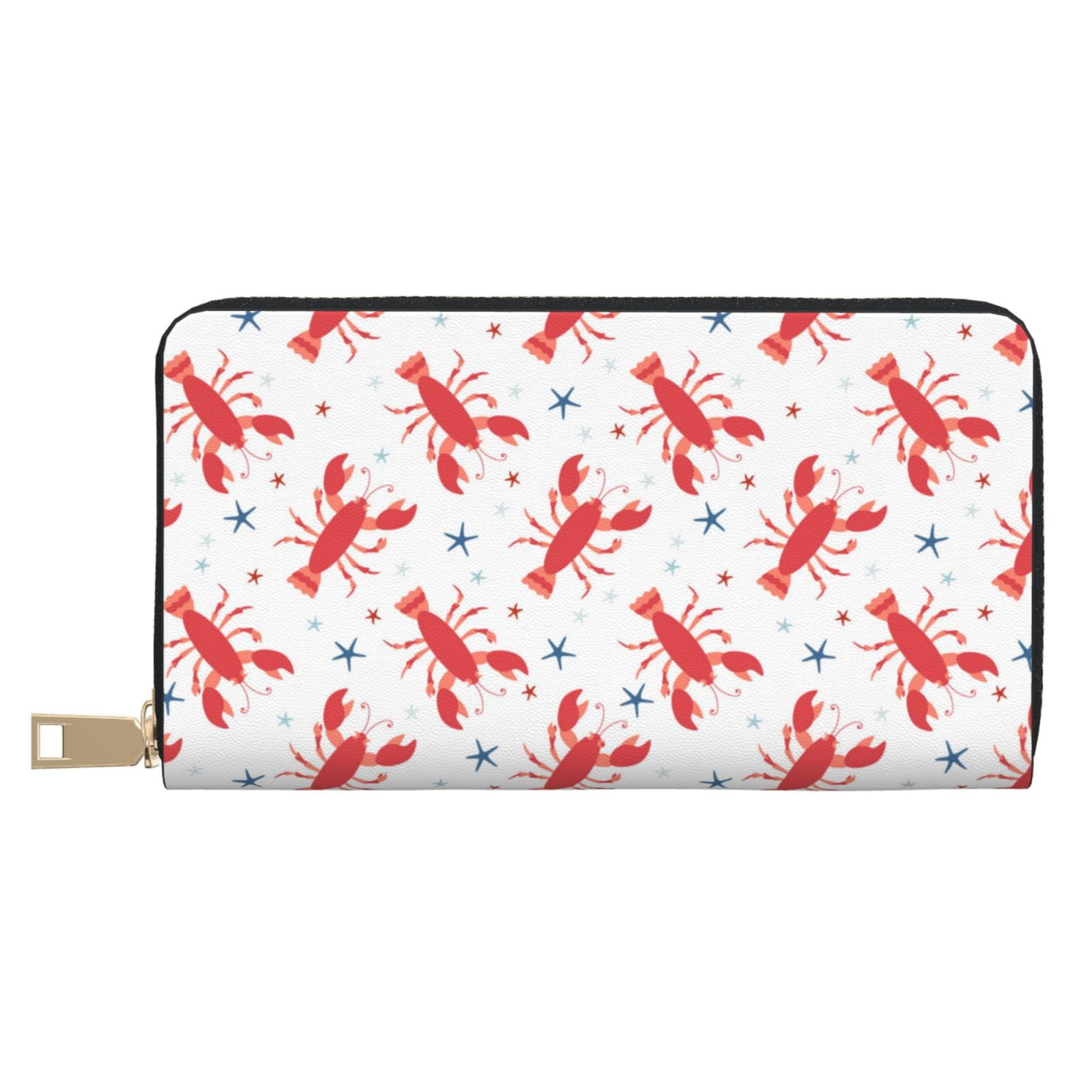 Lobster Starfish Wallet Women, Leather Bifold Multi Card Wallet, Women ...