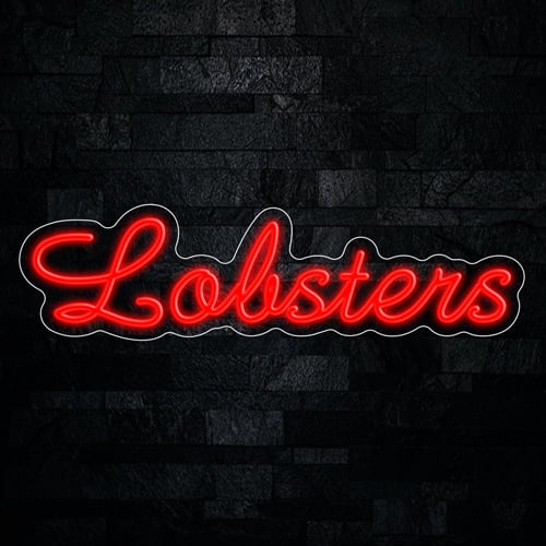 Lobsters LED Neon Sign 26"L x 7"H #33243 - Walmart.com