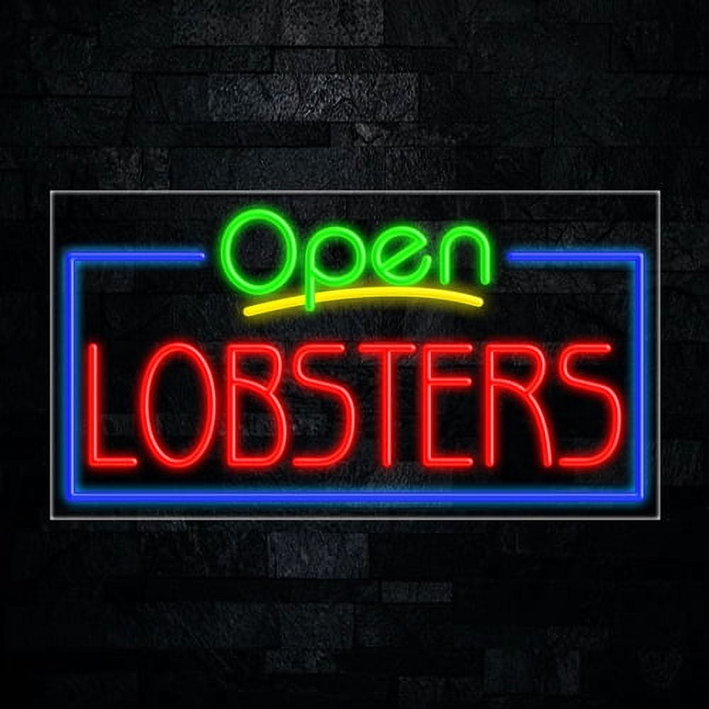 Lobsters LED Neon Sign 33"L x 18"H #35784 - Walmart.com