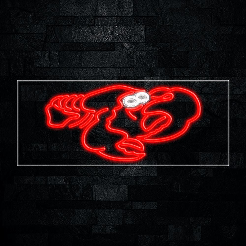 Lobsters Seafood-LED Neon Sign 30"L x 12"H #30720 - Walmart.com
