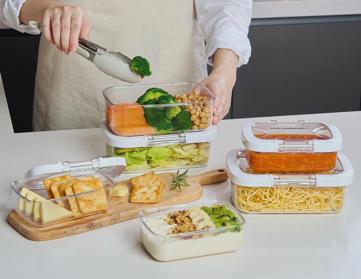 Loc Tritan Containers for Heating Food Microwave Safe Box, Airtight ...