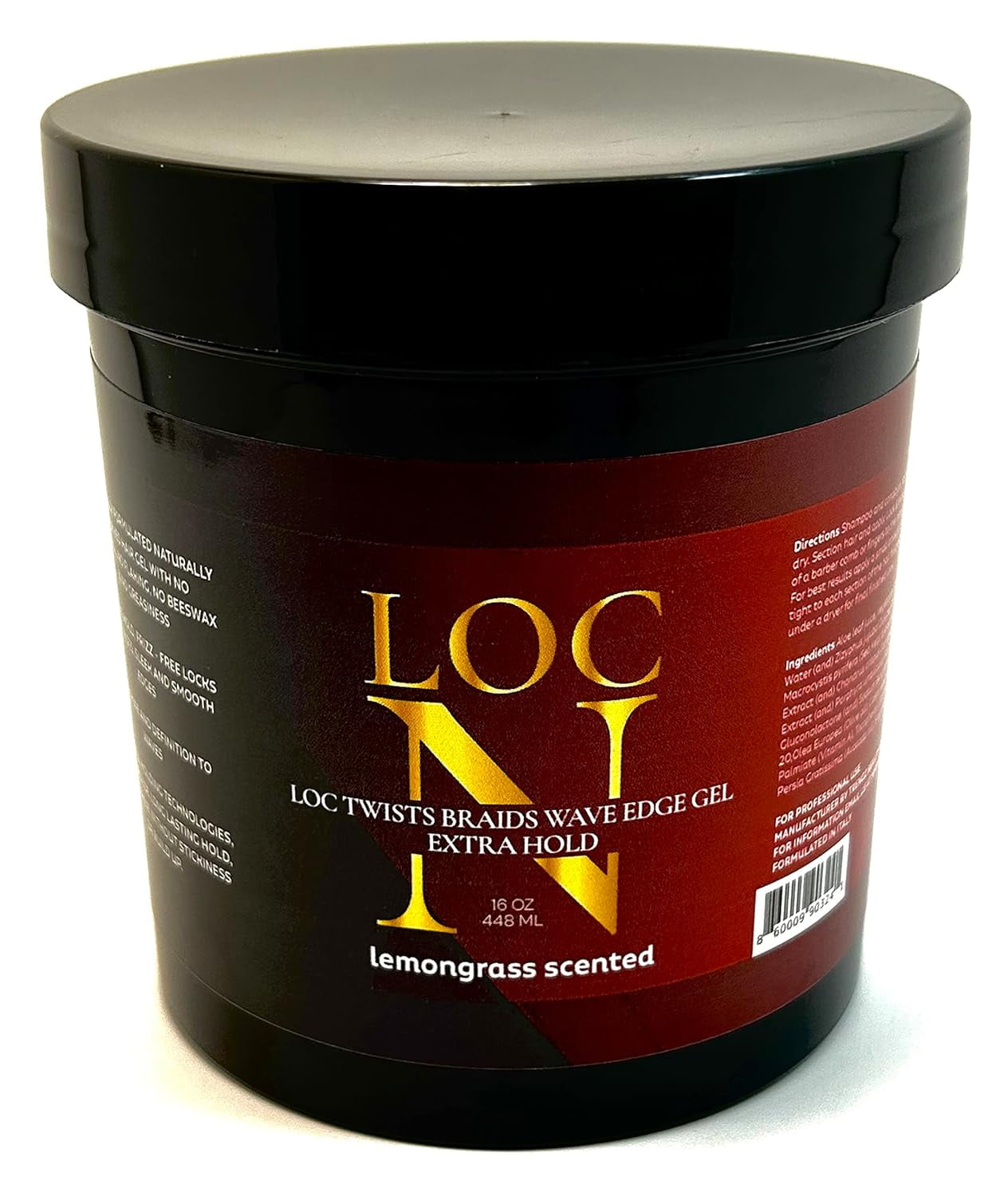 Loc Twists Braids Wave Edge Gel Extra Hold - Lemongrass Scent | Perfect ...