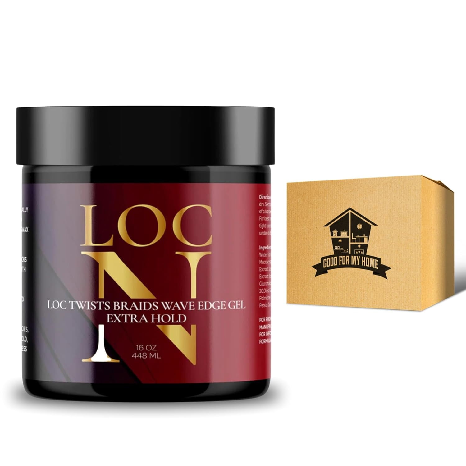 Loc Twists Braids Wave Edge Gel Extra Hold - Lemongrass Scent | Perfect ...