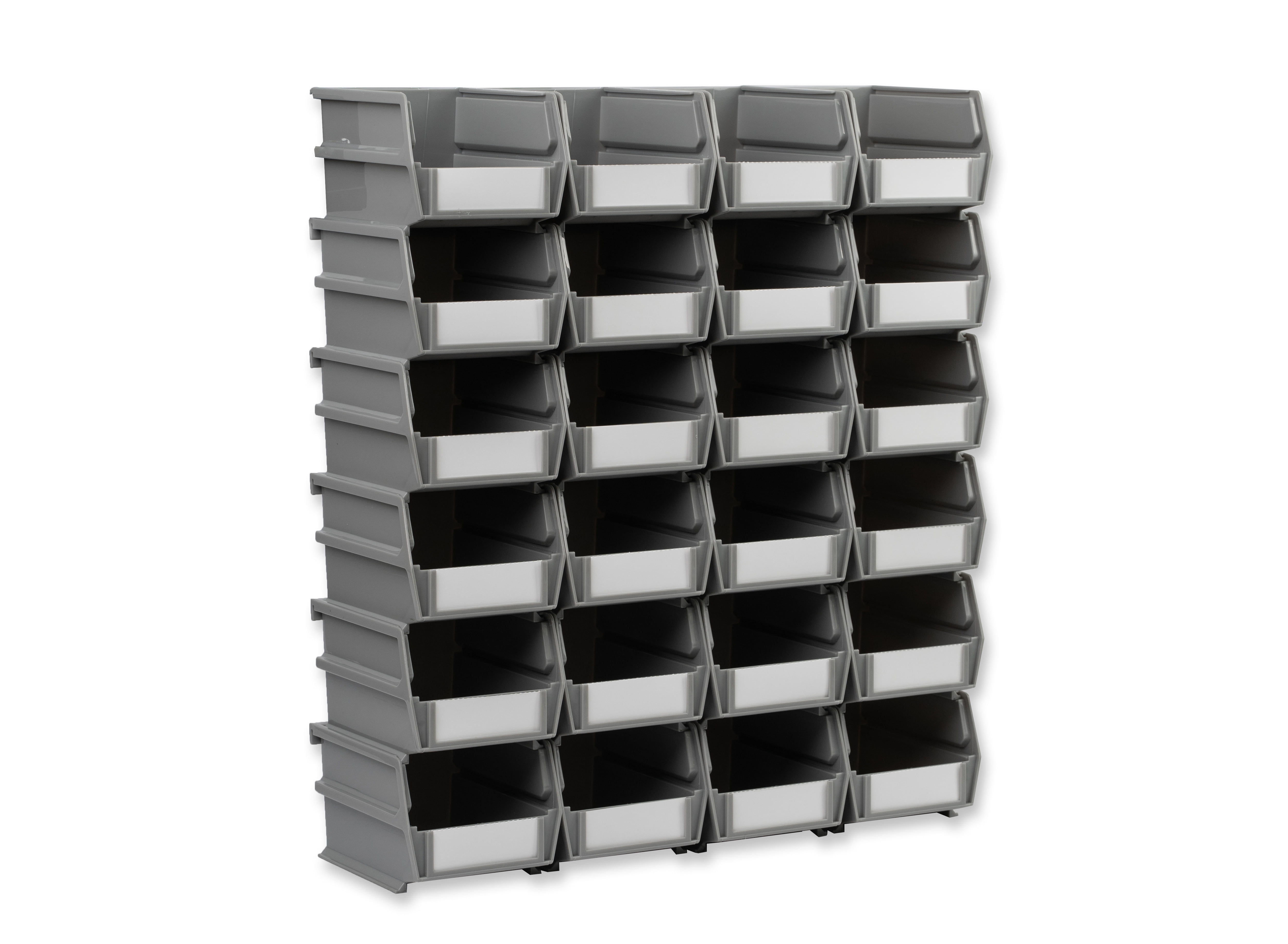 LocBin 5-3/8 In. L x 4-1/8 In. W x 3 In. H Gray Stacking, Hanging ...