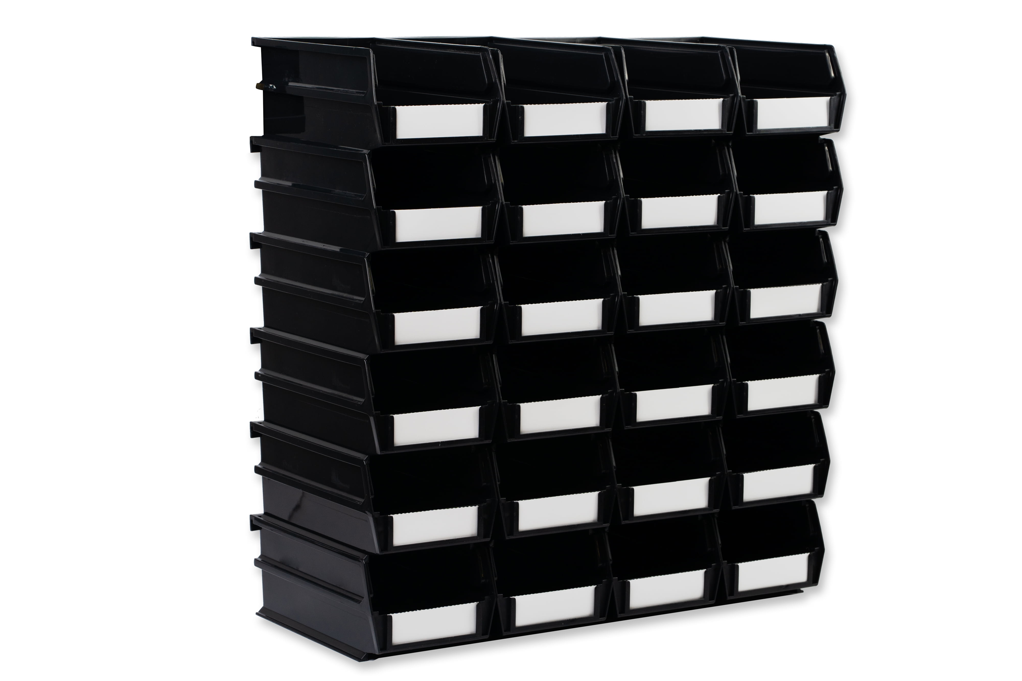 LocBin 7-3/8 In. L x 4-1/8 In. W x 3 In. H Black Stacking, Hanging ...