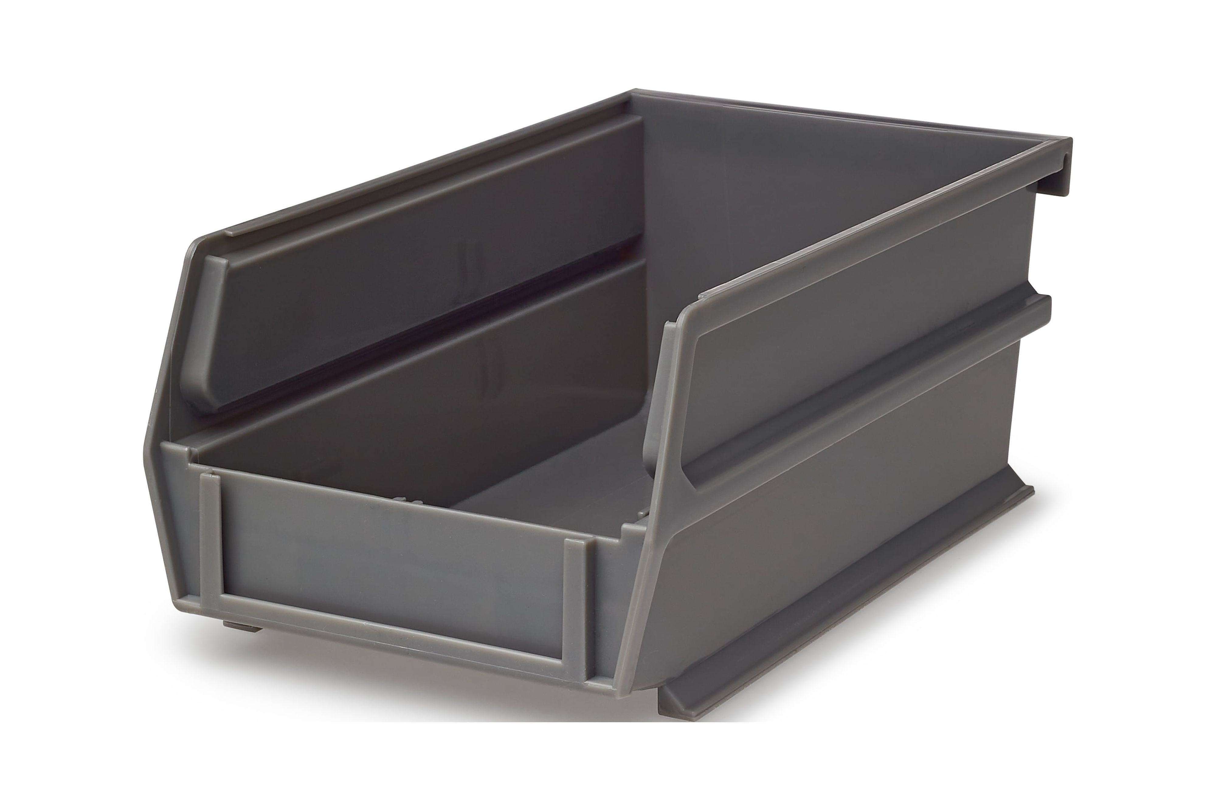 LocBin 7-3/8 In. L x 4-1/8 In. W x 3 In. H Gray Stacking, Hanging ...