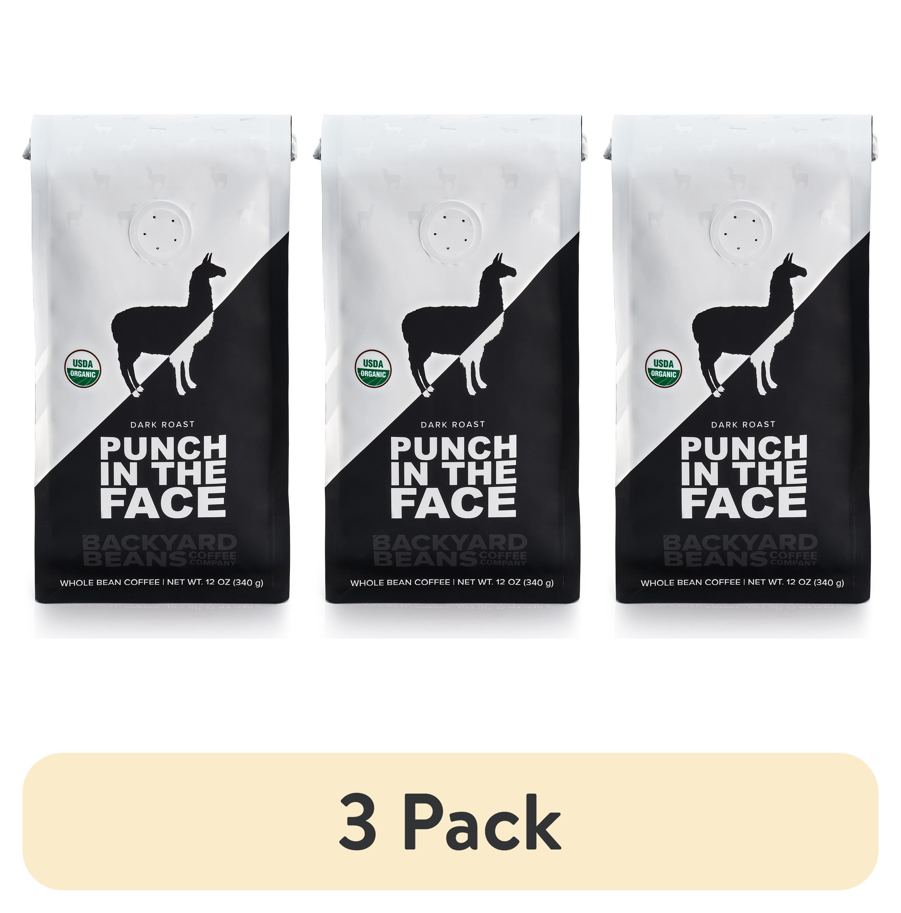 (3 pack) Local Backyard Beans Coffee Co Punch in The Face, Organic ...