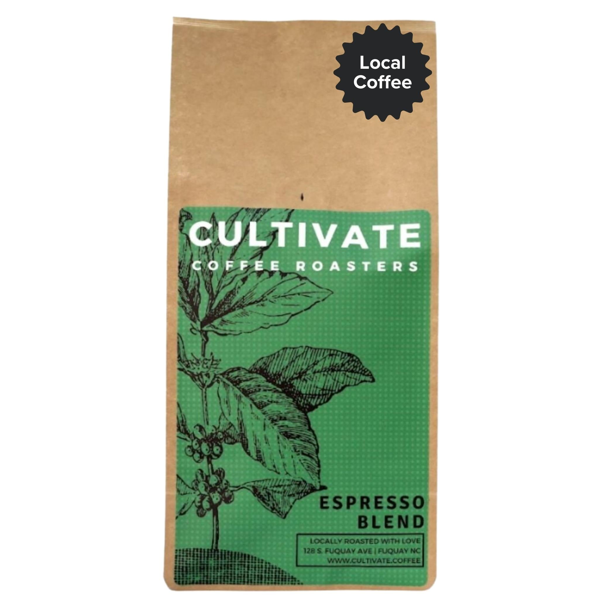 Local Cultivate Coffee Whole Bean Espresso Blend, Medium Roast ...