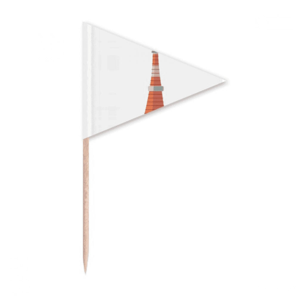Local Japanese Tyoko Tower Toothpick Triangle Cupcake Toppers Flag ...