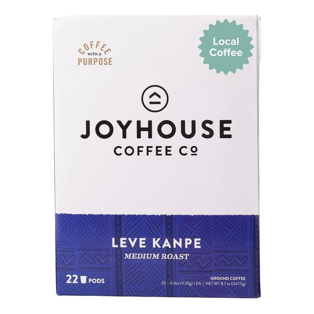 Local Joyhouse Coffee Company Leve Kanpe Blend, Naturally Caffeinated Medium Roast Keurig Pods ...