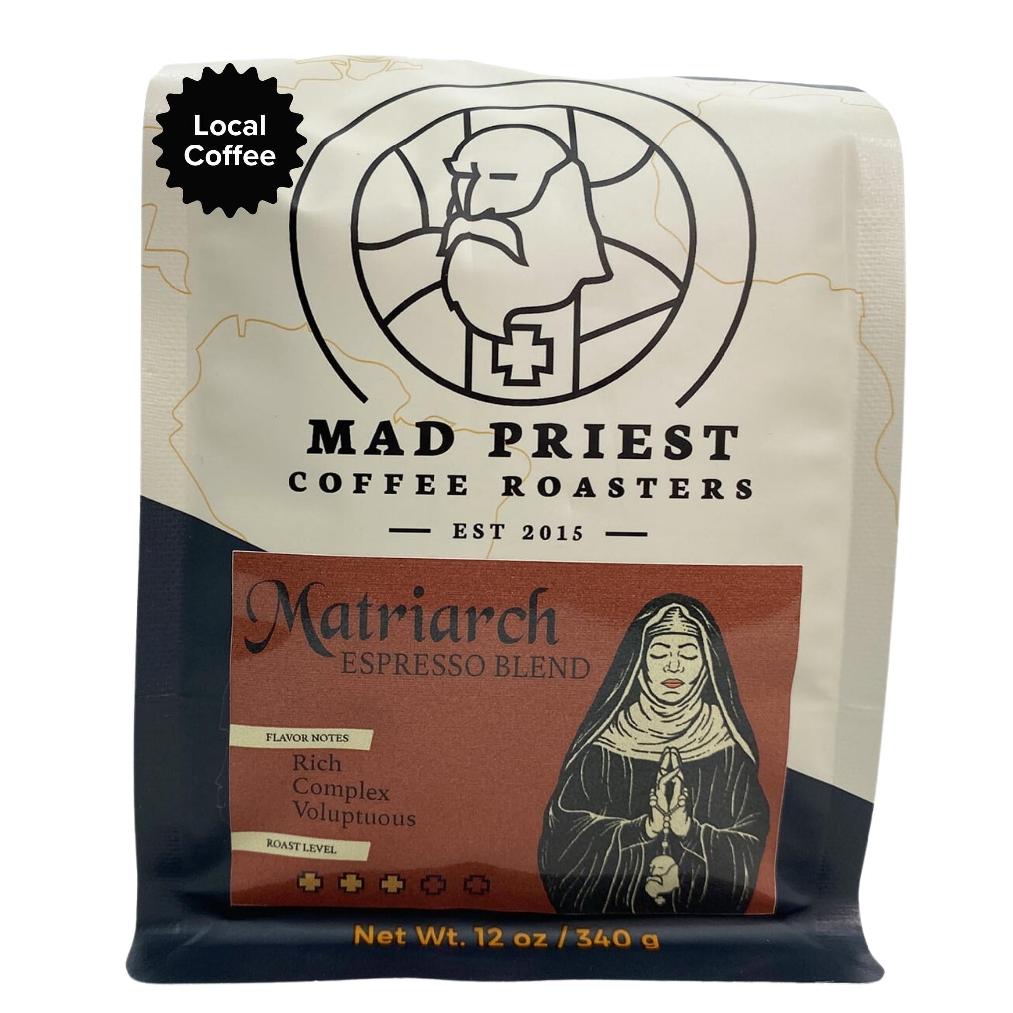 Local Mad Priest Coffee Roasters - Matriarch Espresso Blend, Whole Bean ...
