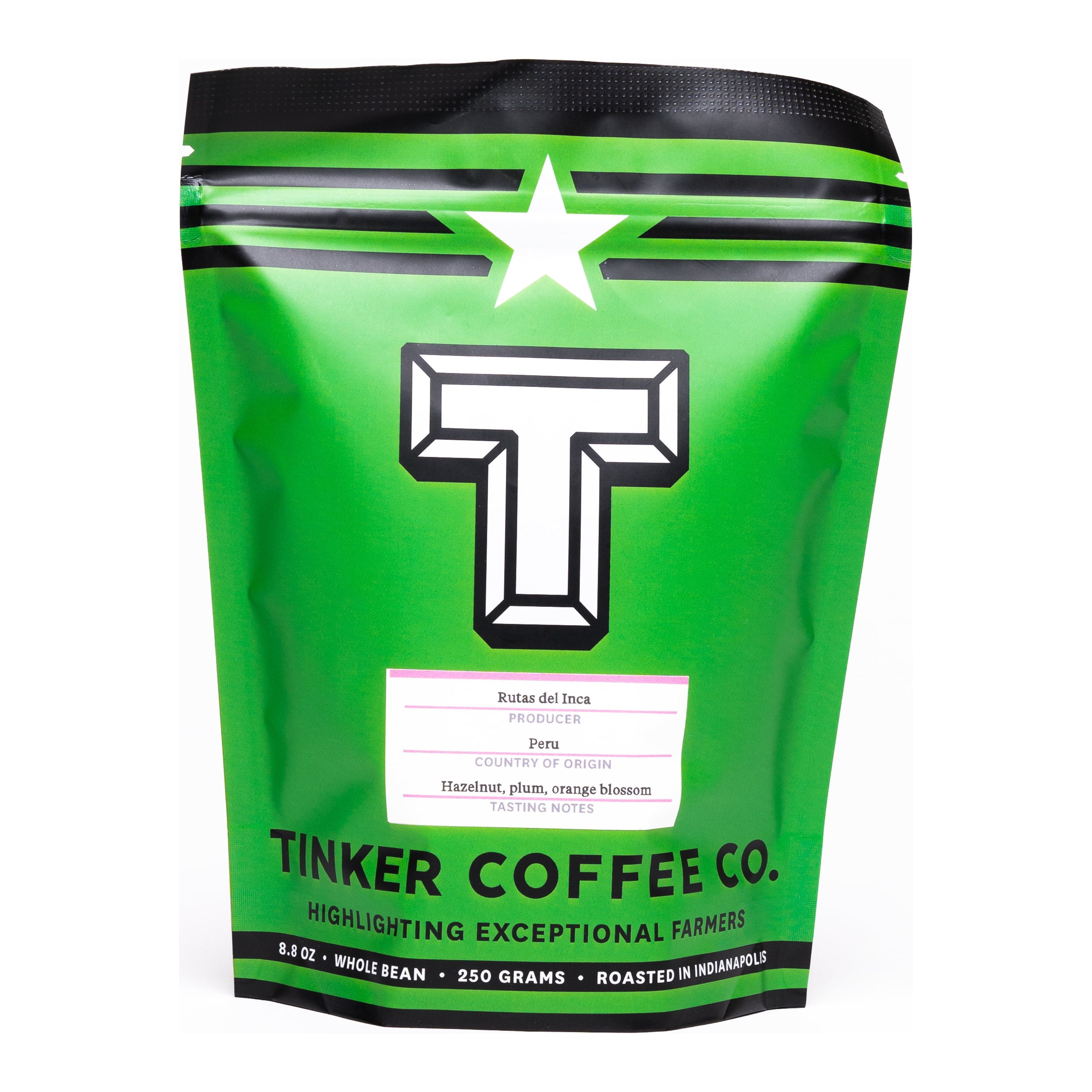 Local Tinker Coffee, Single Origin, Whole Bean, Medium Roast, 8.8oz ...