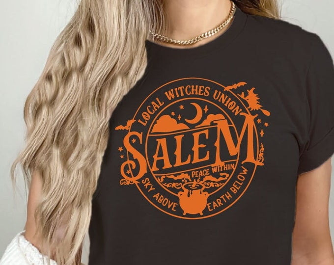 Local Witches Union Salem T Shirt, Costume Friends, pumpkin, , Local ...