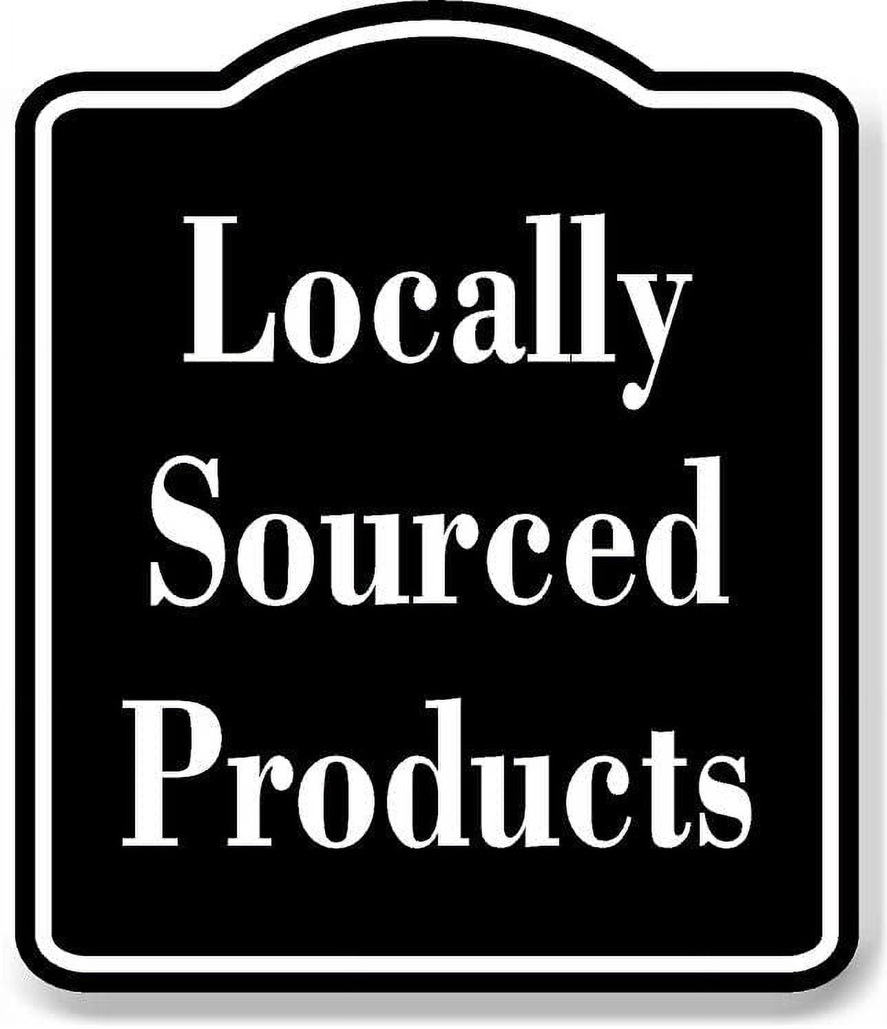 Locally Sourced Products BLACK Aluminum Composite Sign - Walmart.com