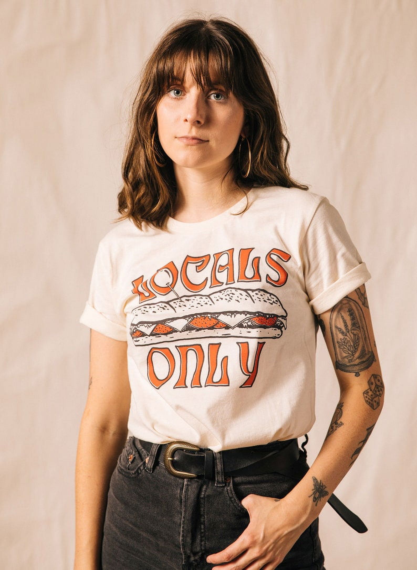 Locals Only Hoagie Sandwich Vintage 70s Style Graphic Tee, Funny Food ...