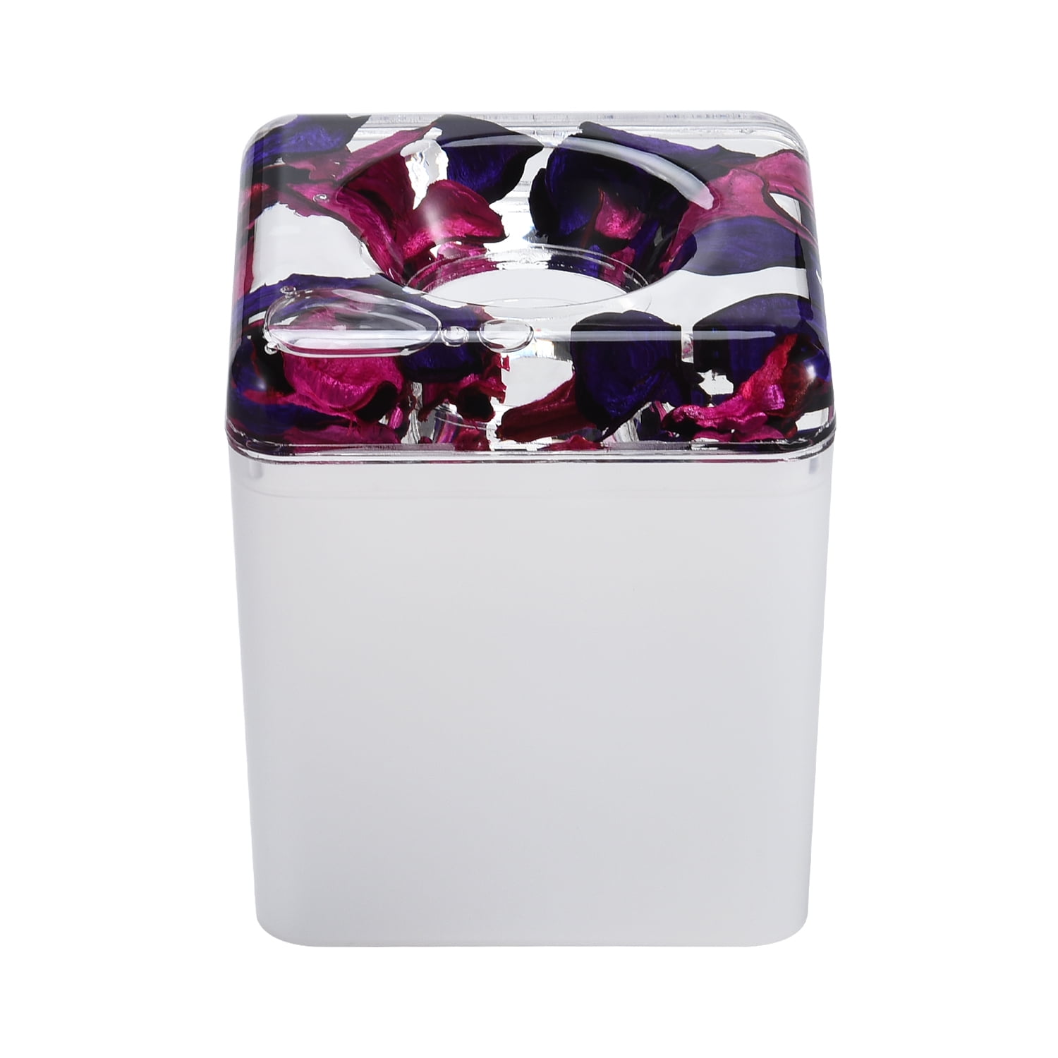 Locco Decor Acrylic Liquid 3D Floating Motion Square Tissue Holder Leaf ...