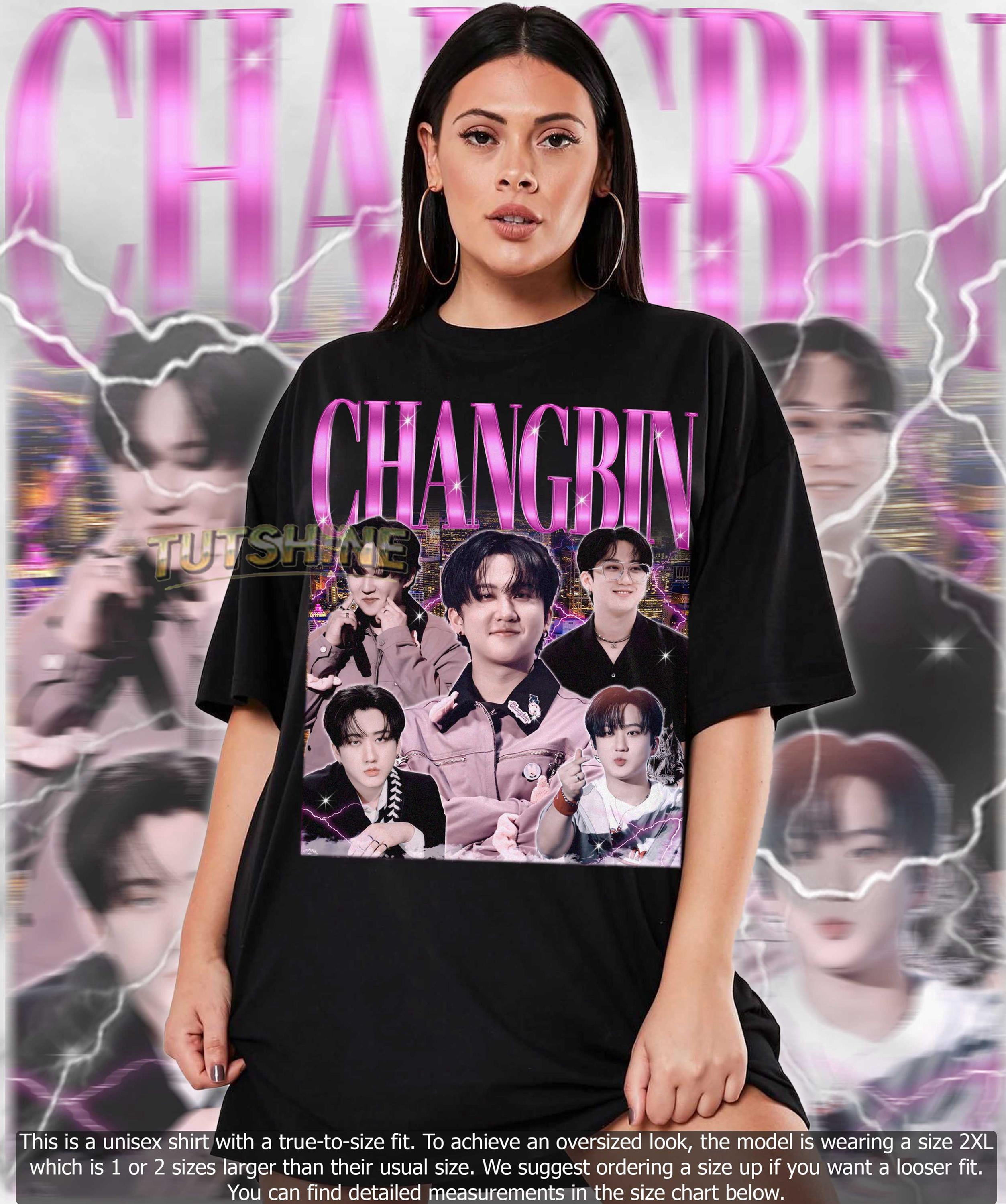 Locean Shirt Changbin Bootleg Shirt, Changbin Retro 90S Tshirt ...
