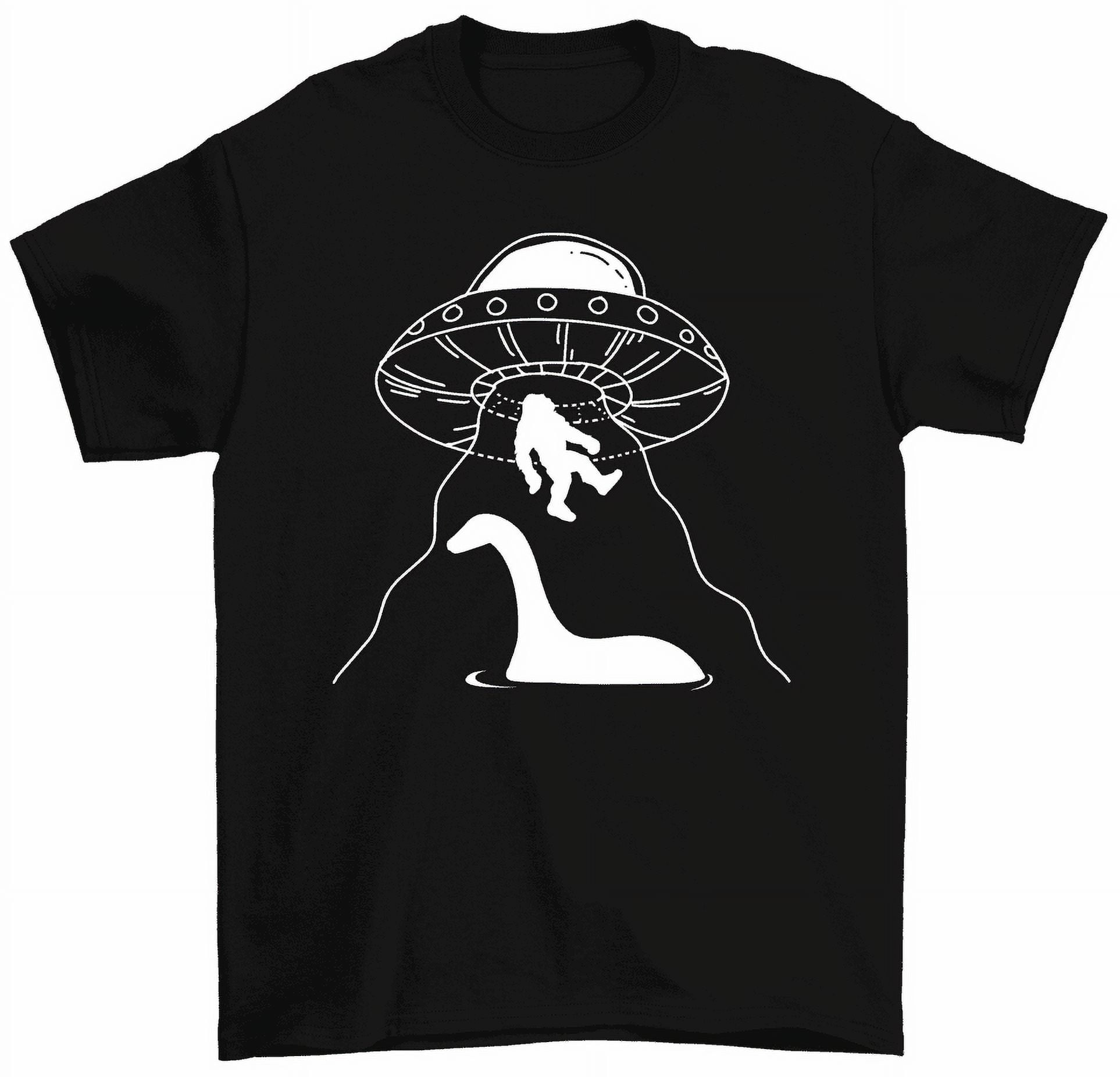 Loch Ness Monster Bigfoot Alien Abduction Funny Sasquatch Aliens Sci-Fi ...