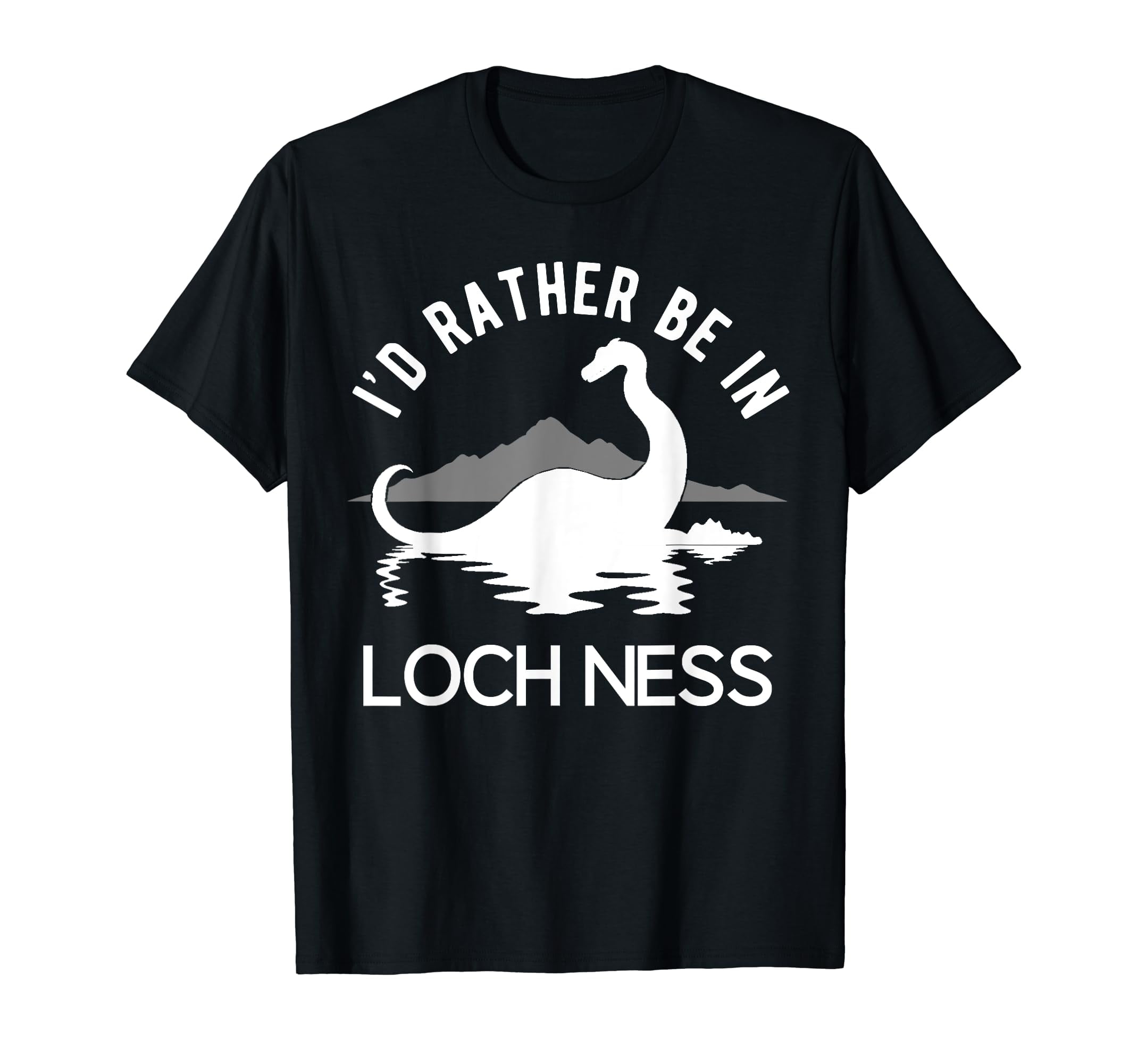 Loch Ness Monster Cryptid Cryptozoology Men Women Nessie Black T-Shirt - Walmart.com